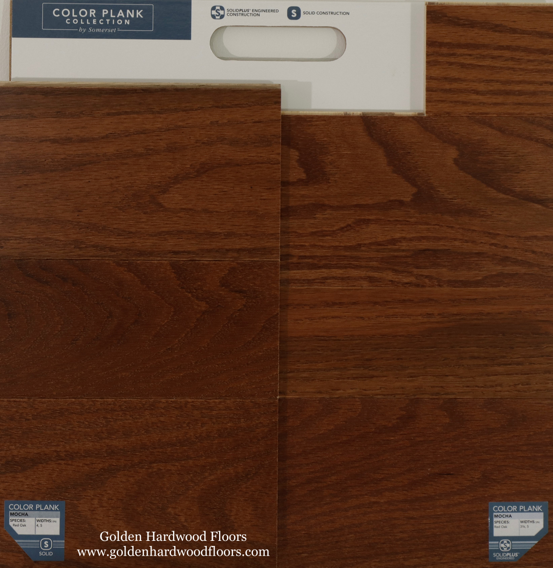 Prefinished Engineered Hardwood Flooring Color Plank Red Oak Mocha 1/2 ...