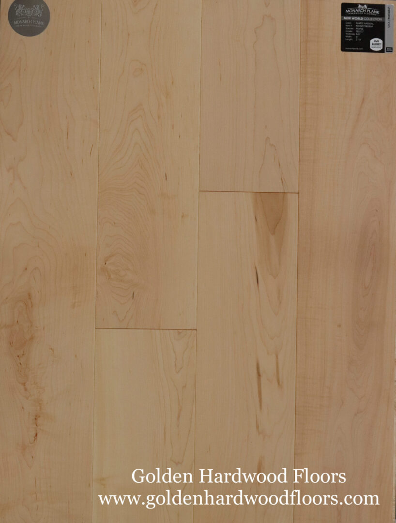 Prefinished Engineered Hardwood Flooring New World Maple Natural Select ...