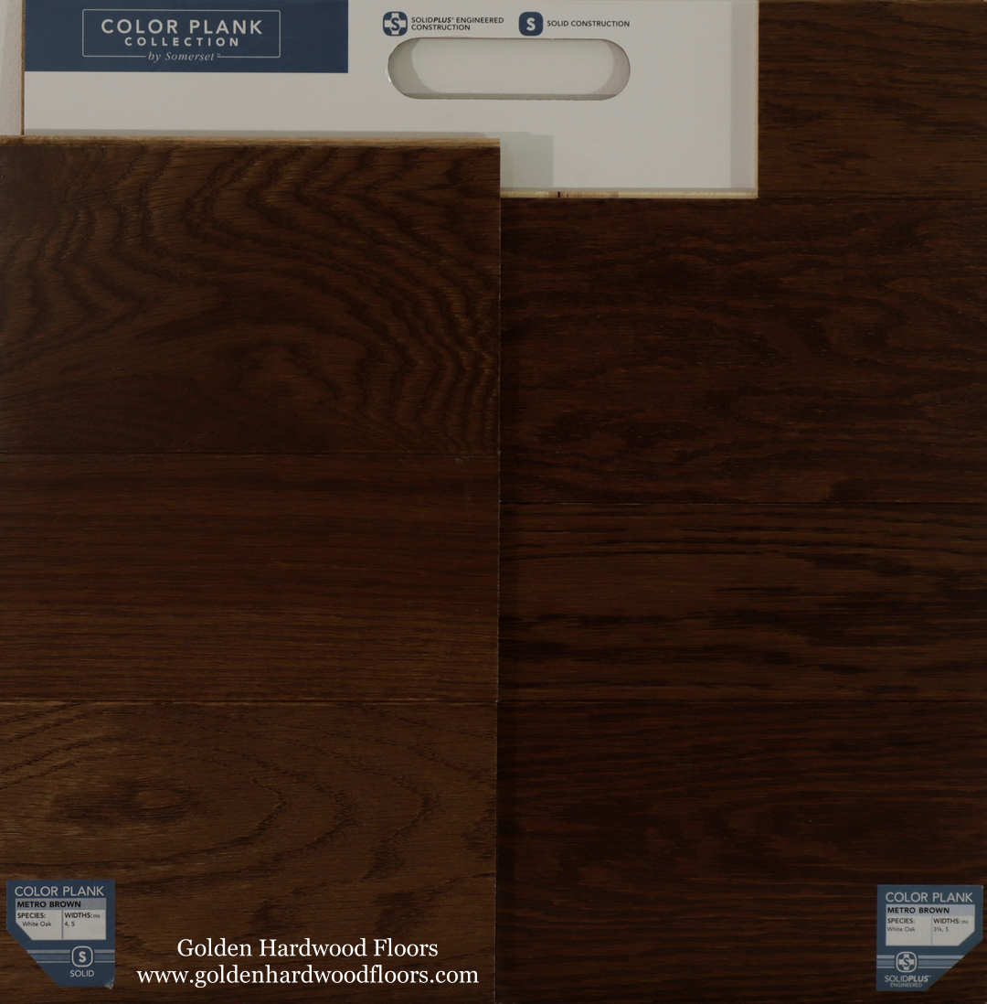 Prefinished Solid Hardwood Flooring Color Plank White Oak Metro Brown 3 ...